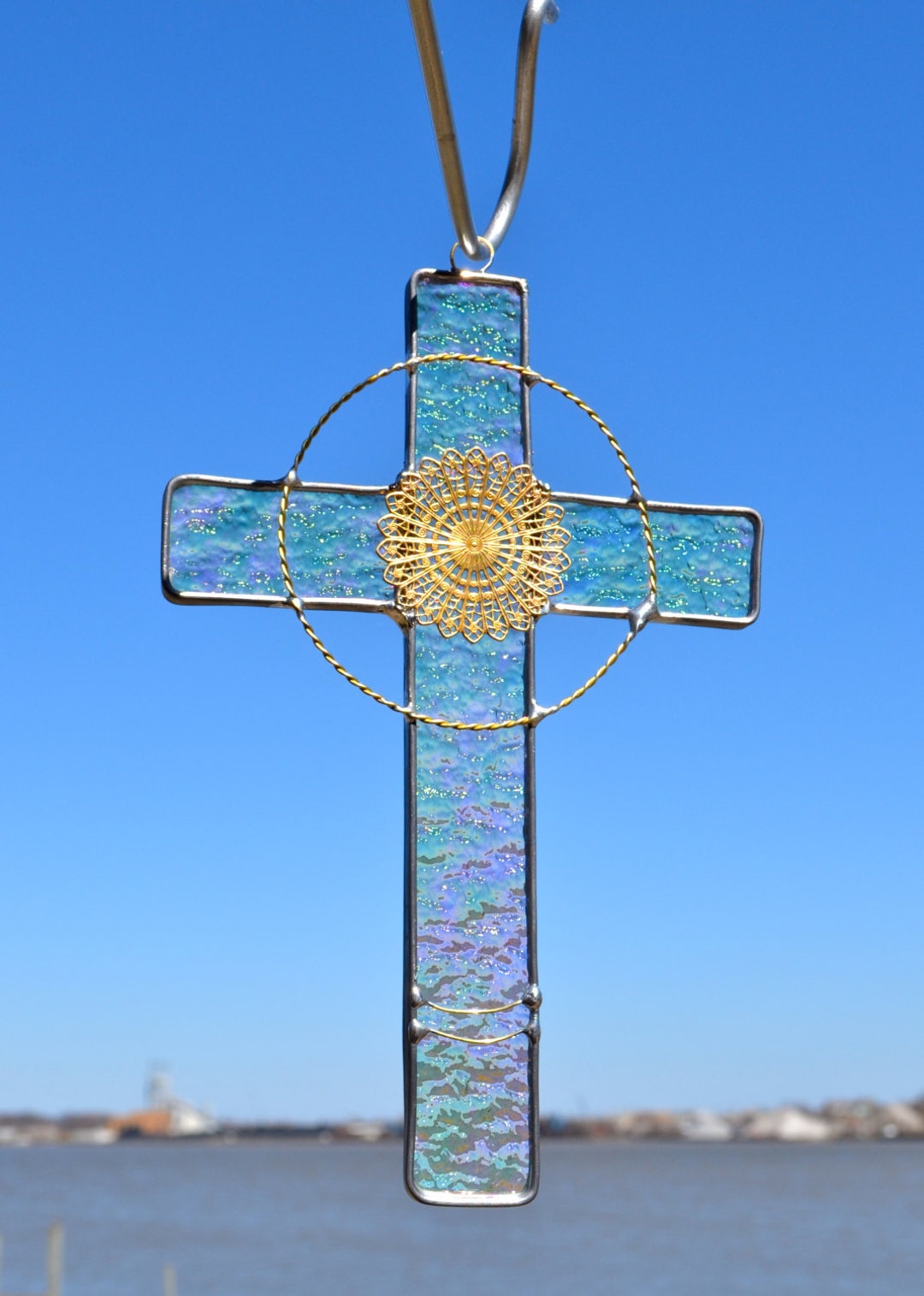 Cross of Unity Stained Glass Christian Symbol Marriage - Etsy