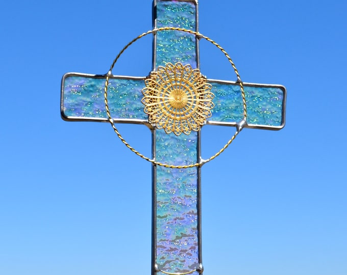 Cross of Unity Stained Glass Christian Symbol Marriage - Etsy