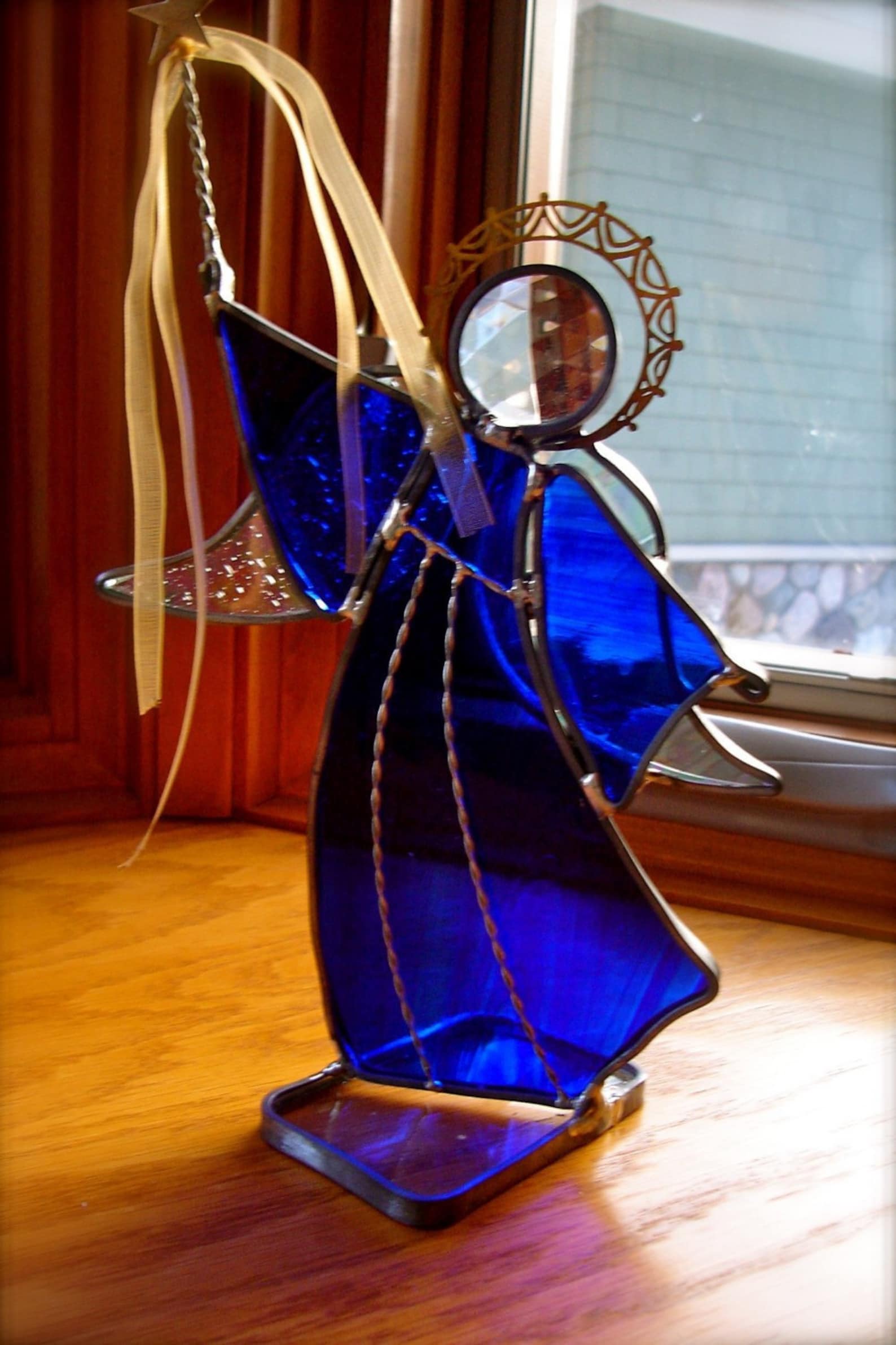 Light the Stars Stained Glass Angel- Pick Your Color - Etsy