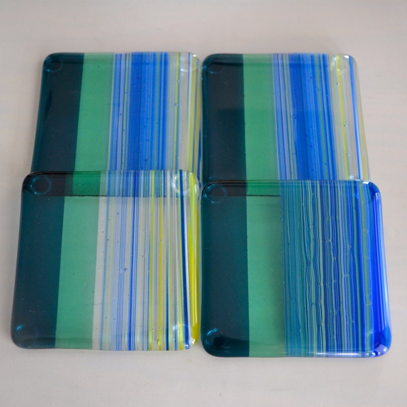 Fused Glass Coasters - Etsy