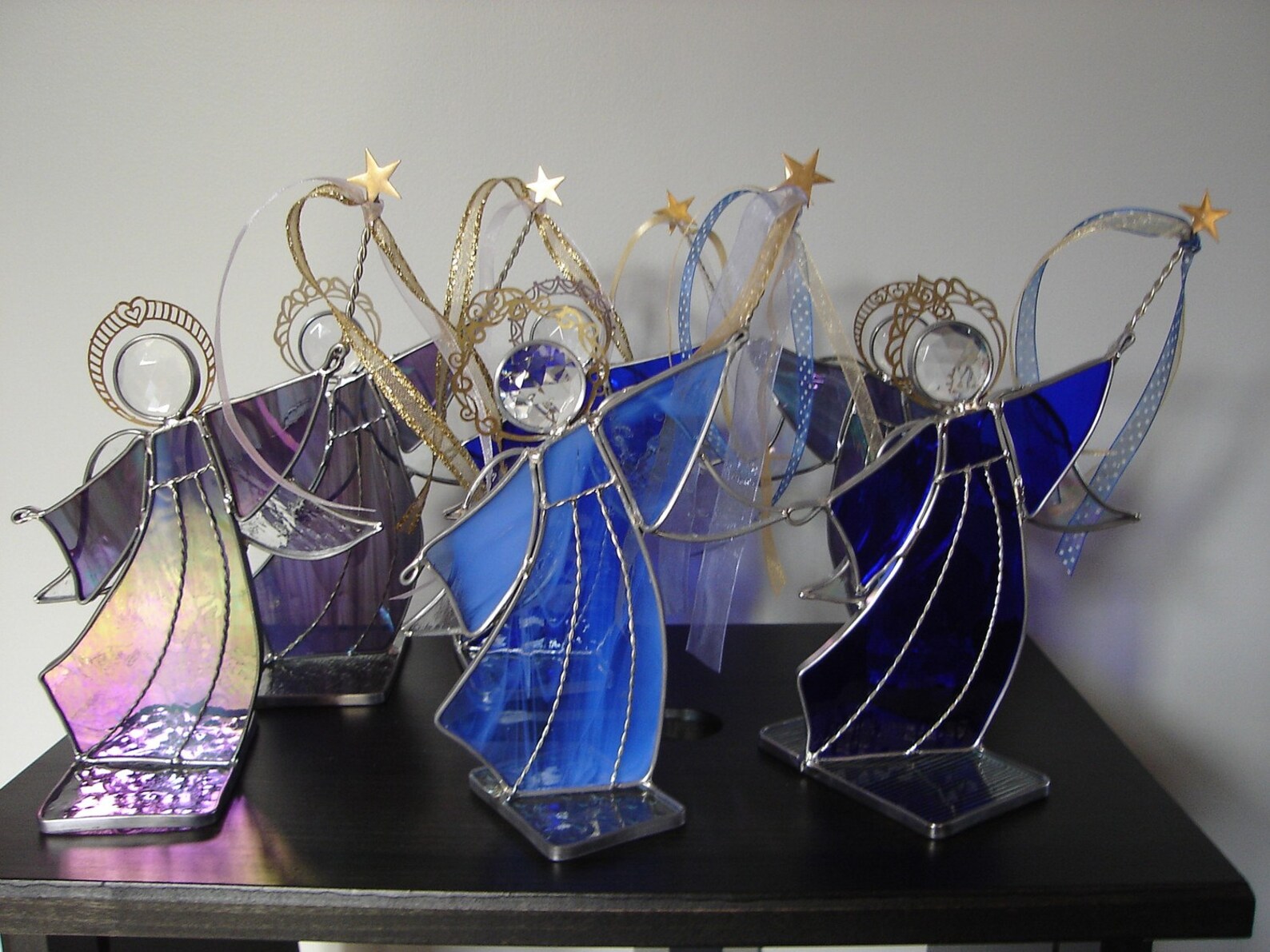 Light the Stars Stained Glass Angel- Pick Your Color - Etsy