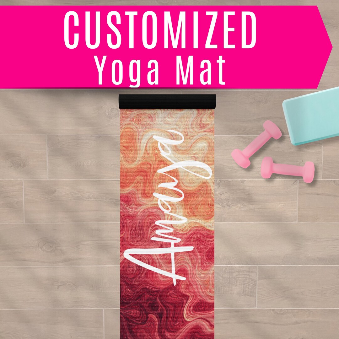 Custom Yoga Mat Personalized Birthday Gift Yoga Retreat Gift for ...