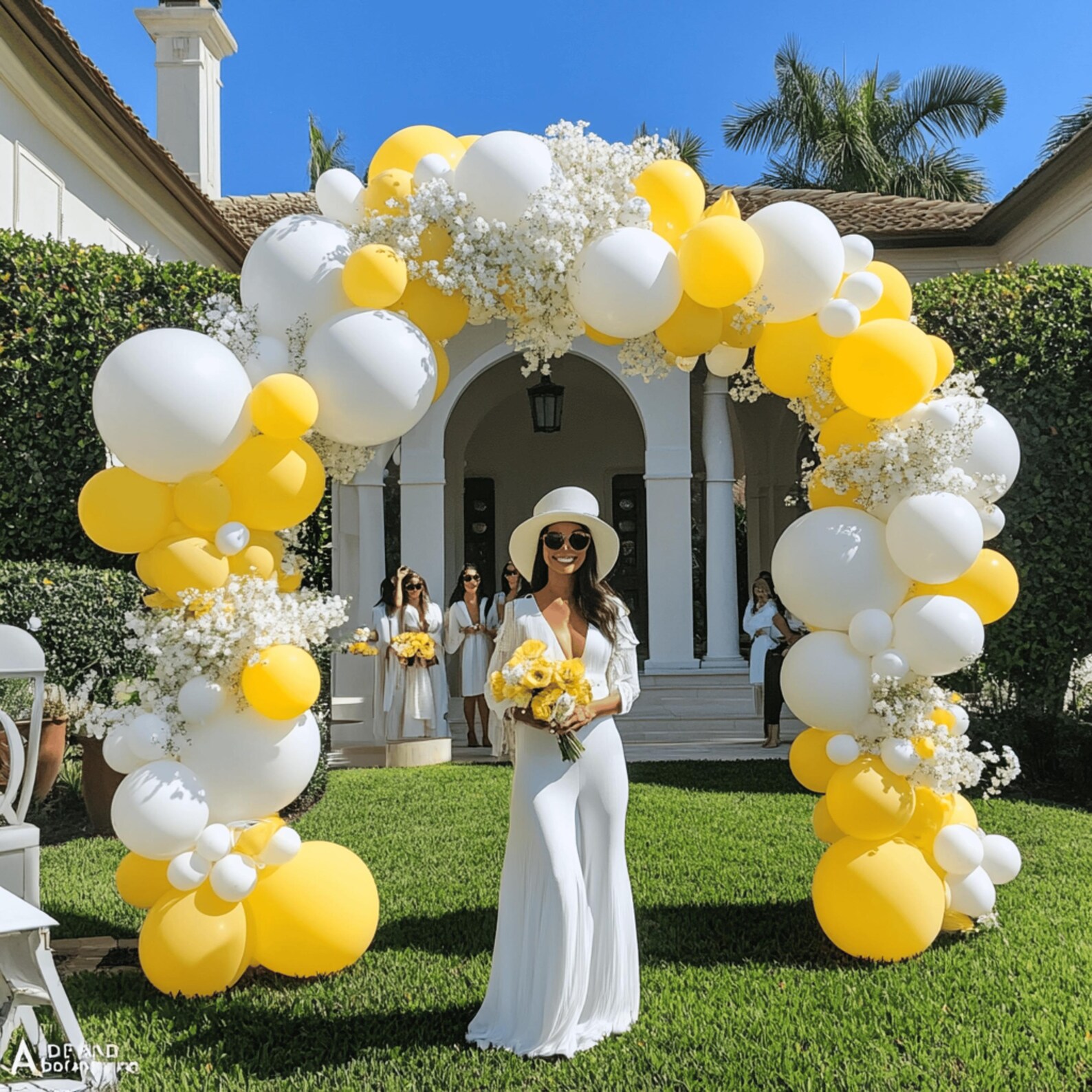 Lemon Balloon Arch for Bridal Shower Main Squeeze Bridal Shower Decor ...