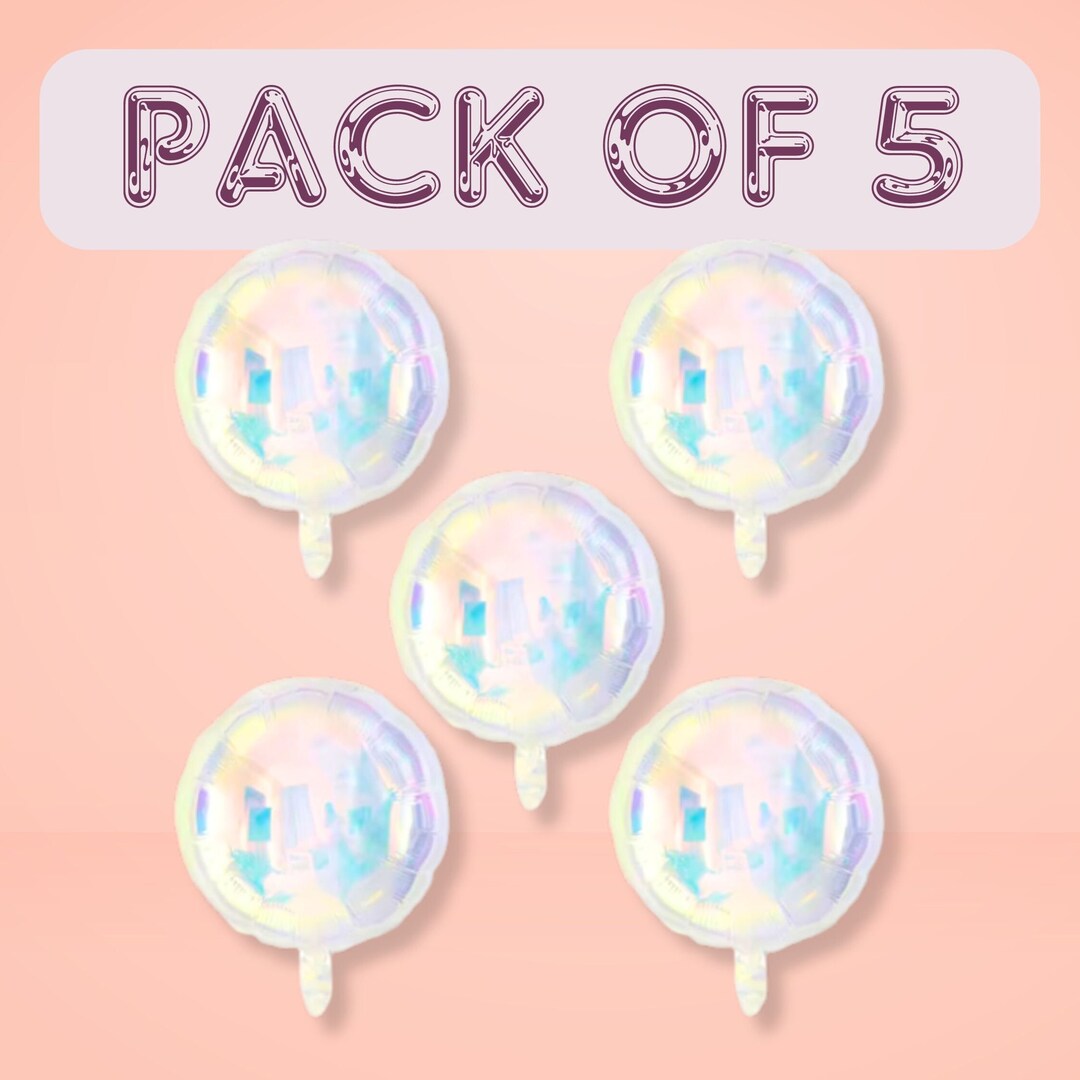 Iridescent Balloon for Birthday Party Transparent Foil Balloons for ...