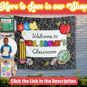 Meet the Teacher Printable Template Back to School Classroom ...