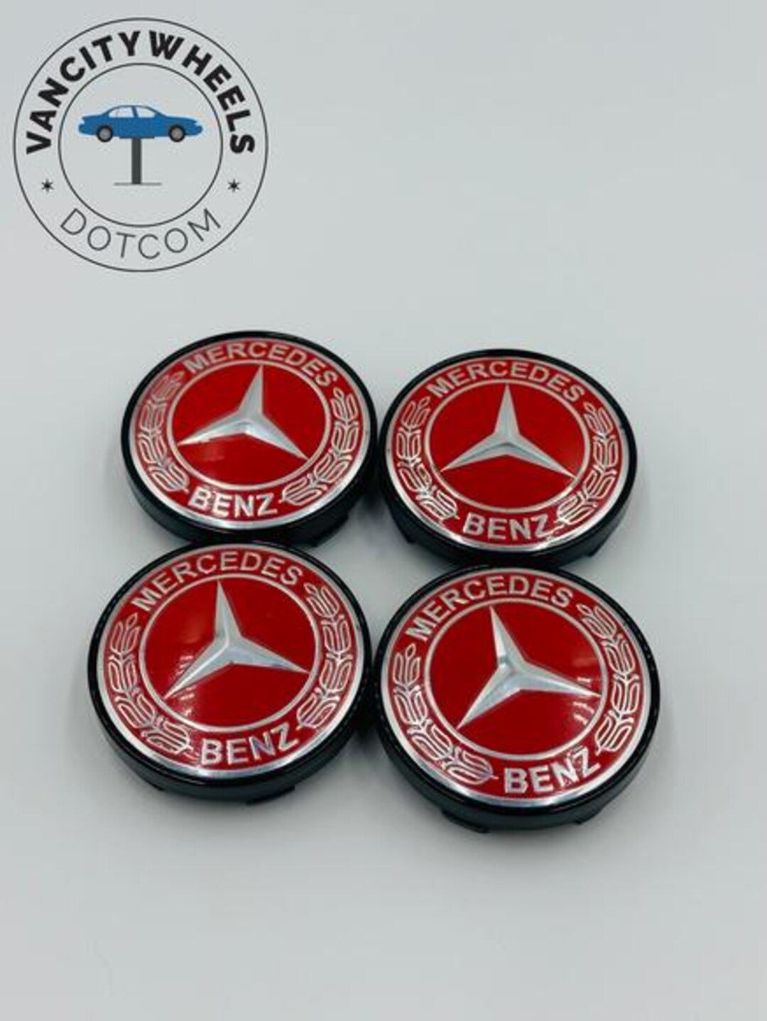 Premium 4pcs Mercedes Benz Wheel Center Caps in Varied Sizes & Wheel ...