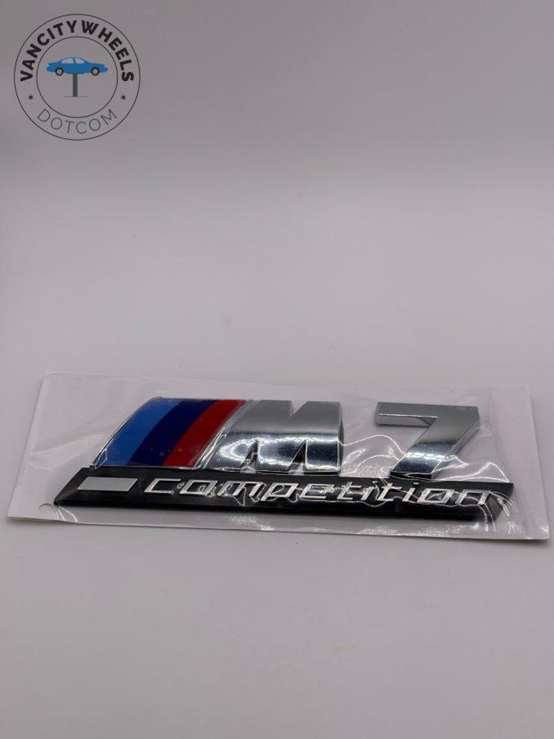 BMW M7 Competition Silver Chrome Emblem Badge 13040mm - Etsy