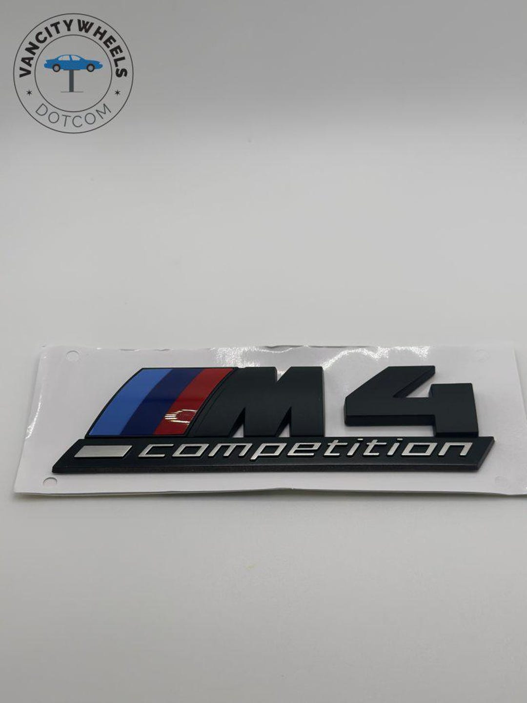 BMW M4 Competition Matte Black Emblem Badge 13040mm - Etsy