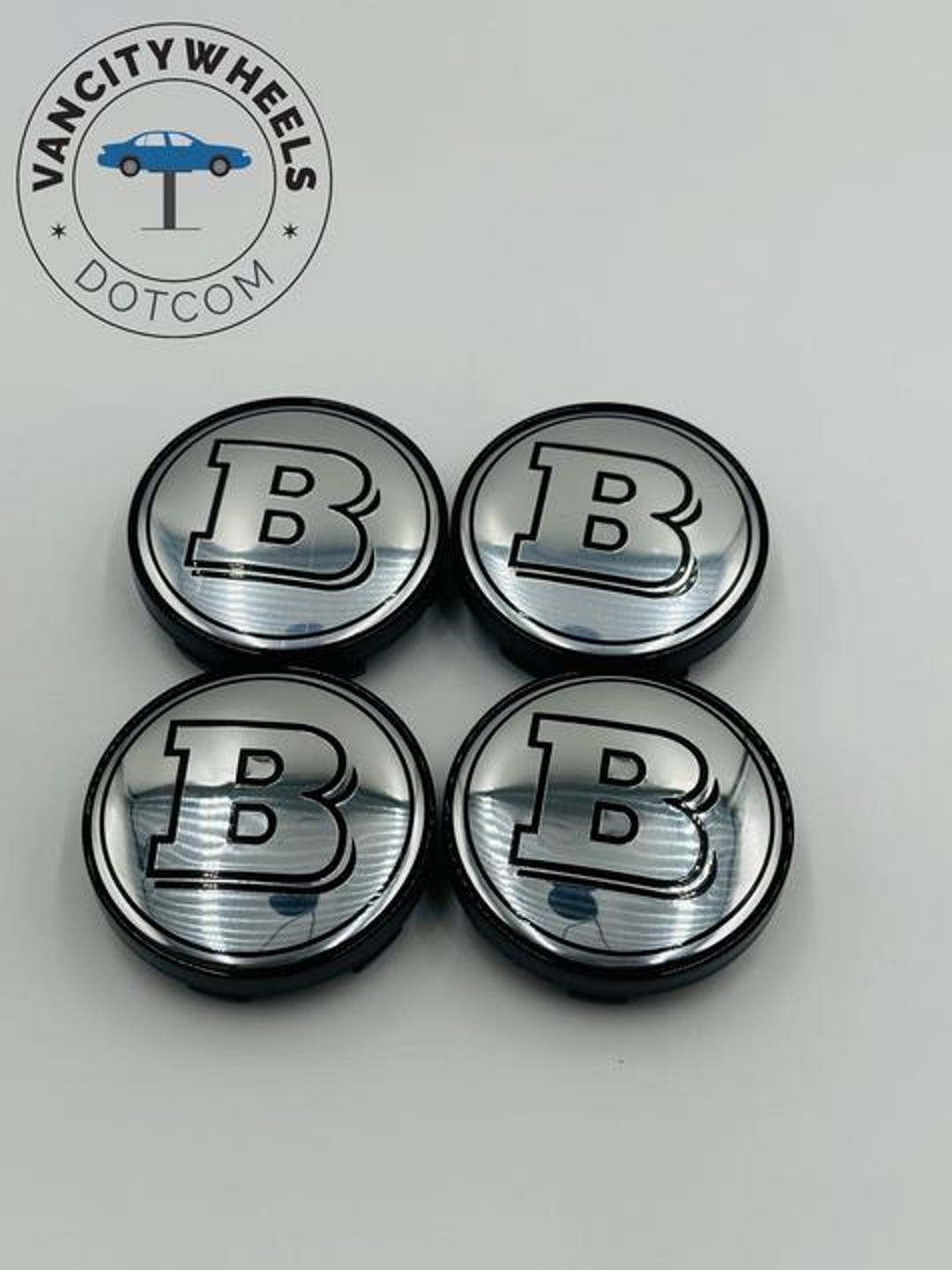 Premium 4pcs Brabus Wheel Center Caps in Varied Sizes & Wheel Cap Base ...