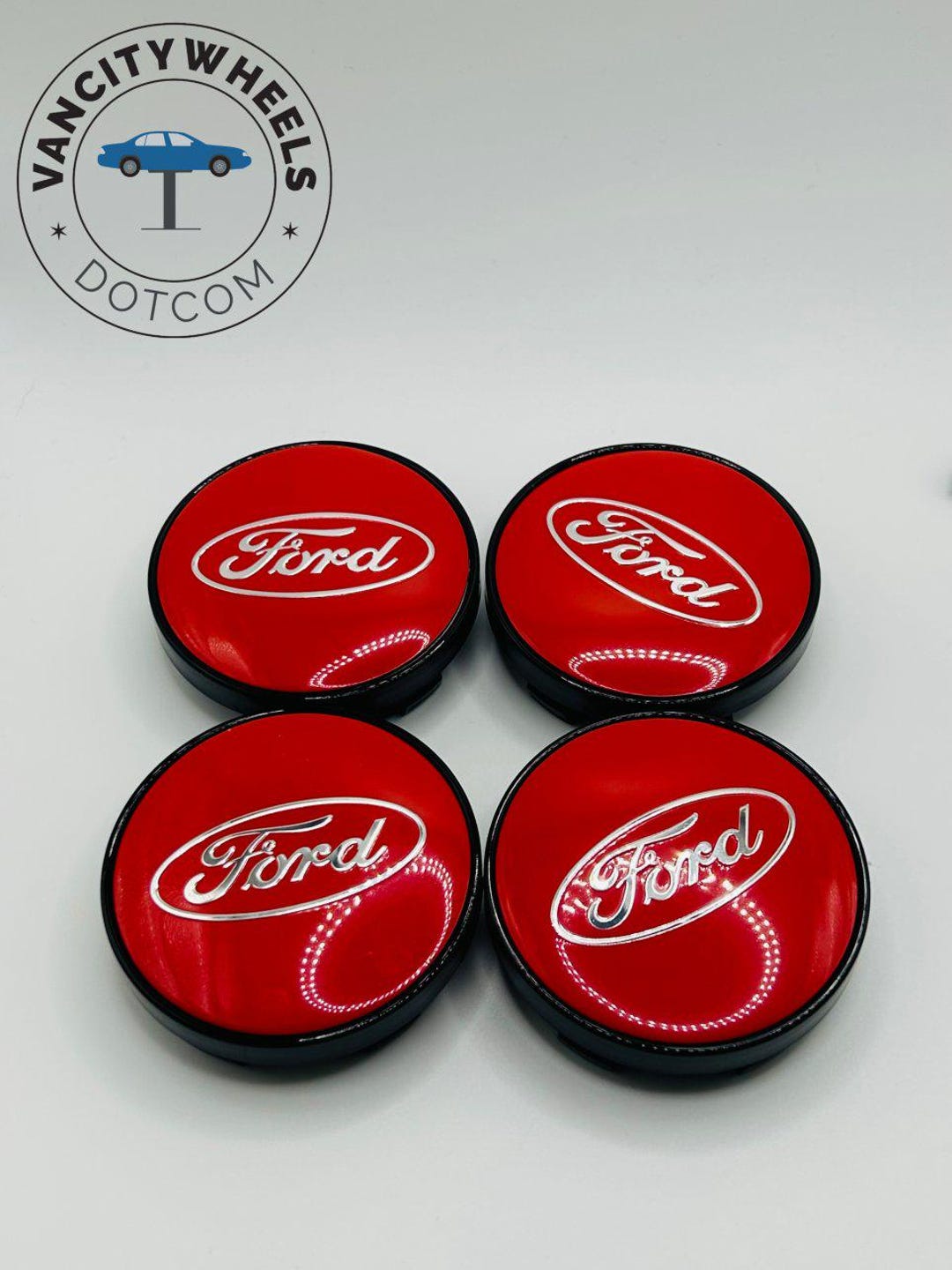 Premium 4pcs FORD Wheel Center Caps in Varied Sizes & Wheel Cap Base ...