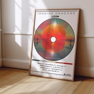Imagine Dragons Poster | Loom Poster | Album Poster Print | Album Cover ...
