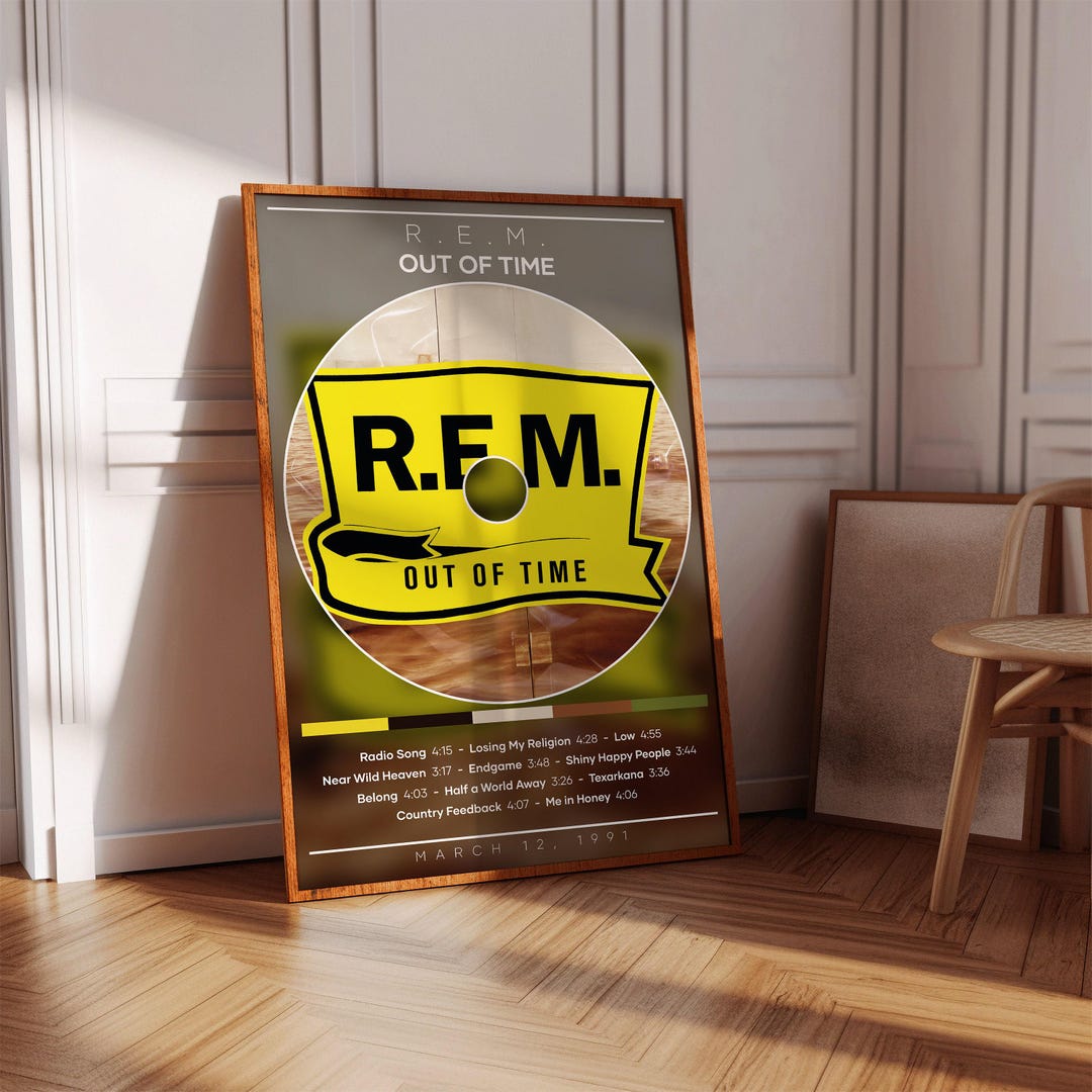REM Poster | Out of Time Poster | Album Poster Print | Album Cover ...