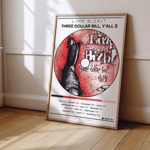 Limp Bizkit Poster | Three Dollar Bill Y'all Poster | Album Poster ...