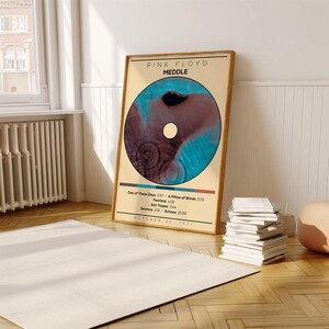 Pink Floyd Poster | Meddle Poster | Album Poster Print | Album Cover ...