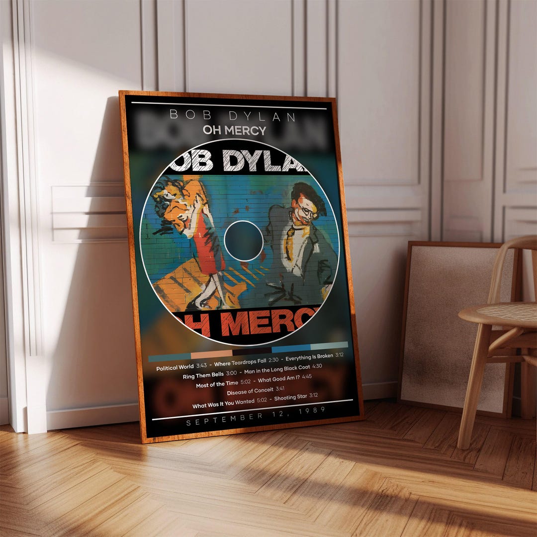 Bob Dylan Poster Print | Oh Mercy Poster | Album Poster Print | Album ...