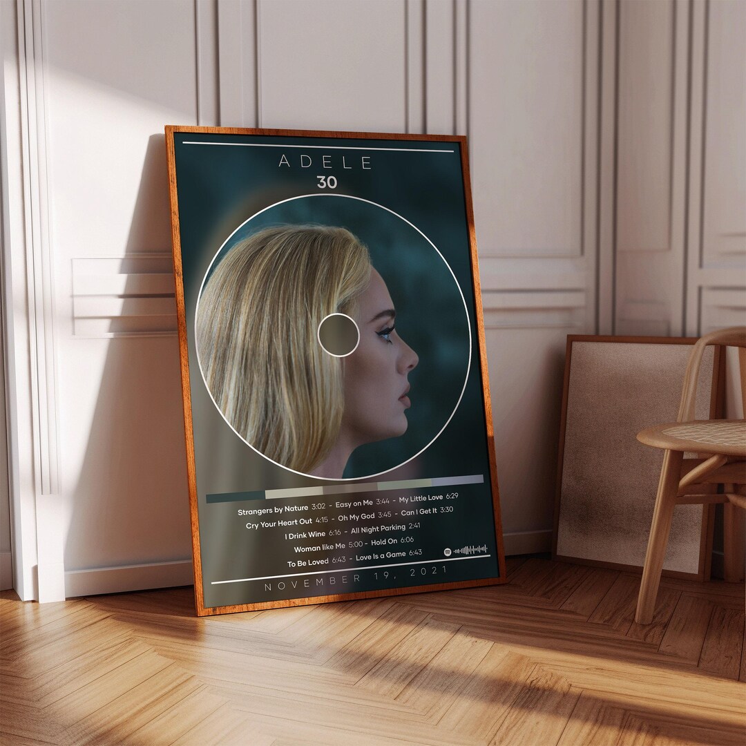 Adele Poster Print | 30 Poster | Album Poster Print | Album Cover ...