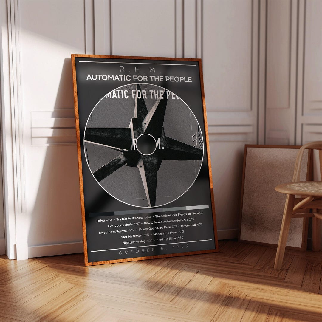 REM Poster | Automatic for the People Poster | Album Poster Print ...