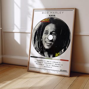 Bob Marley Poster | Kaya Poster | Album Poster Print | Album Cover ...