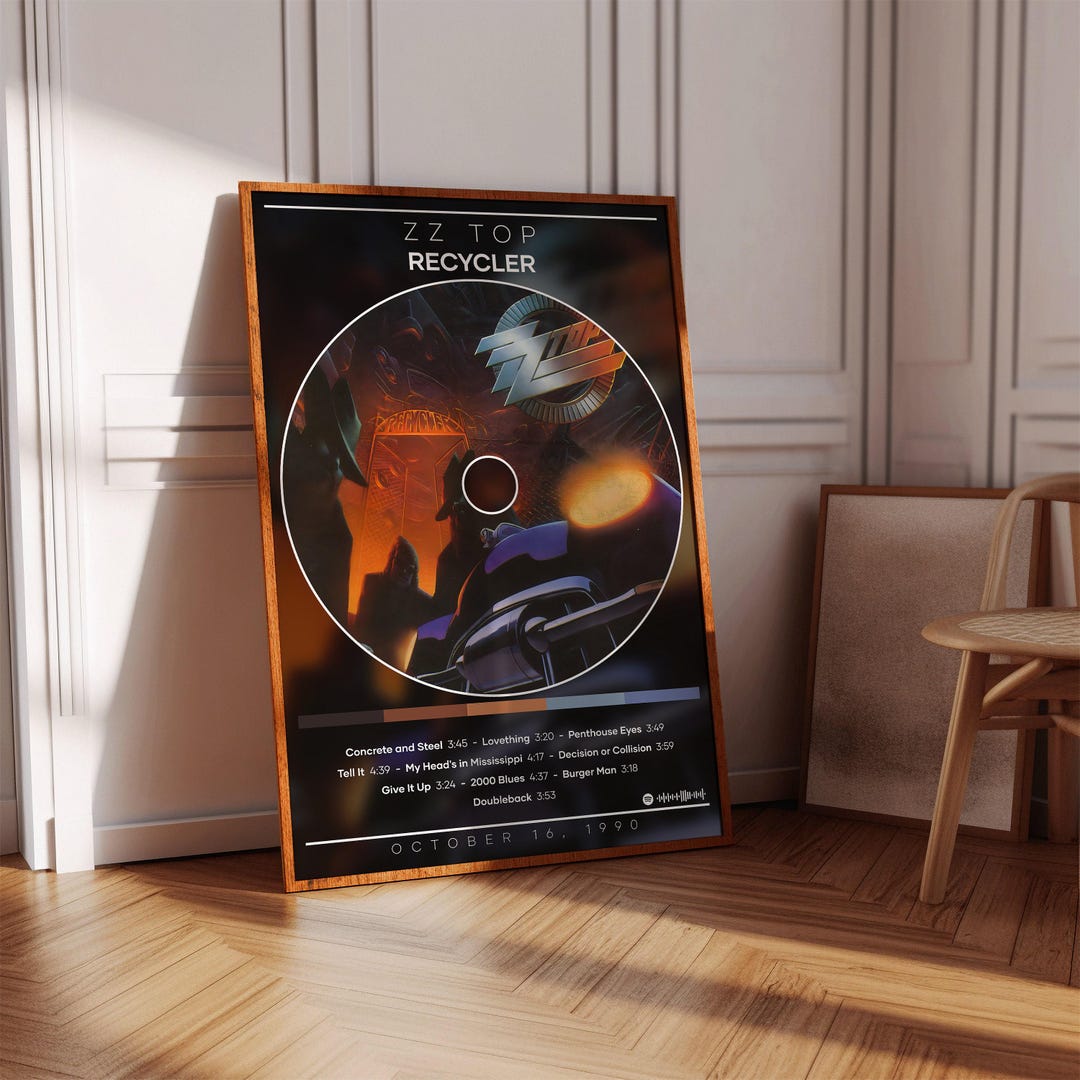 ZZ Top Poster | Recycler Poster | Album Poster Print | Album Cover ...