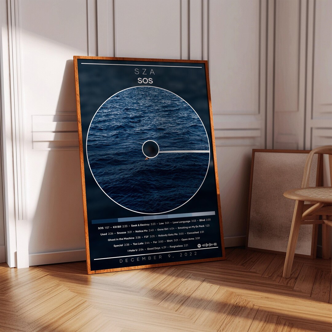SZA Poster | SOS Poster | Album Poster Print | Album Cover Poster | Pop ...