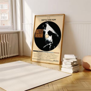 U2 Poster | Rattle and Hum Poster | Album Poster Print | Album Cover ...