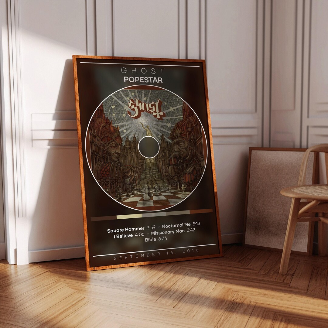 Ghost Poster | Popestar Poster | Album Poster Print | Album Cover ...