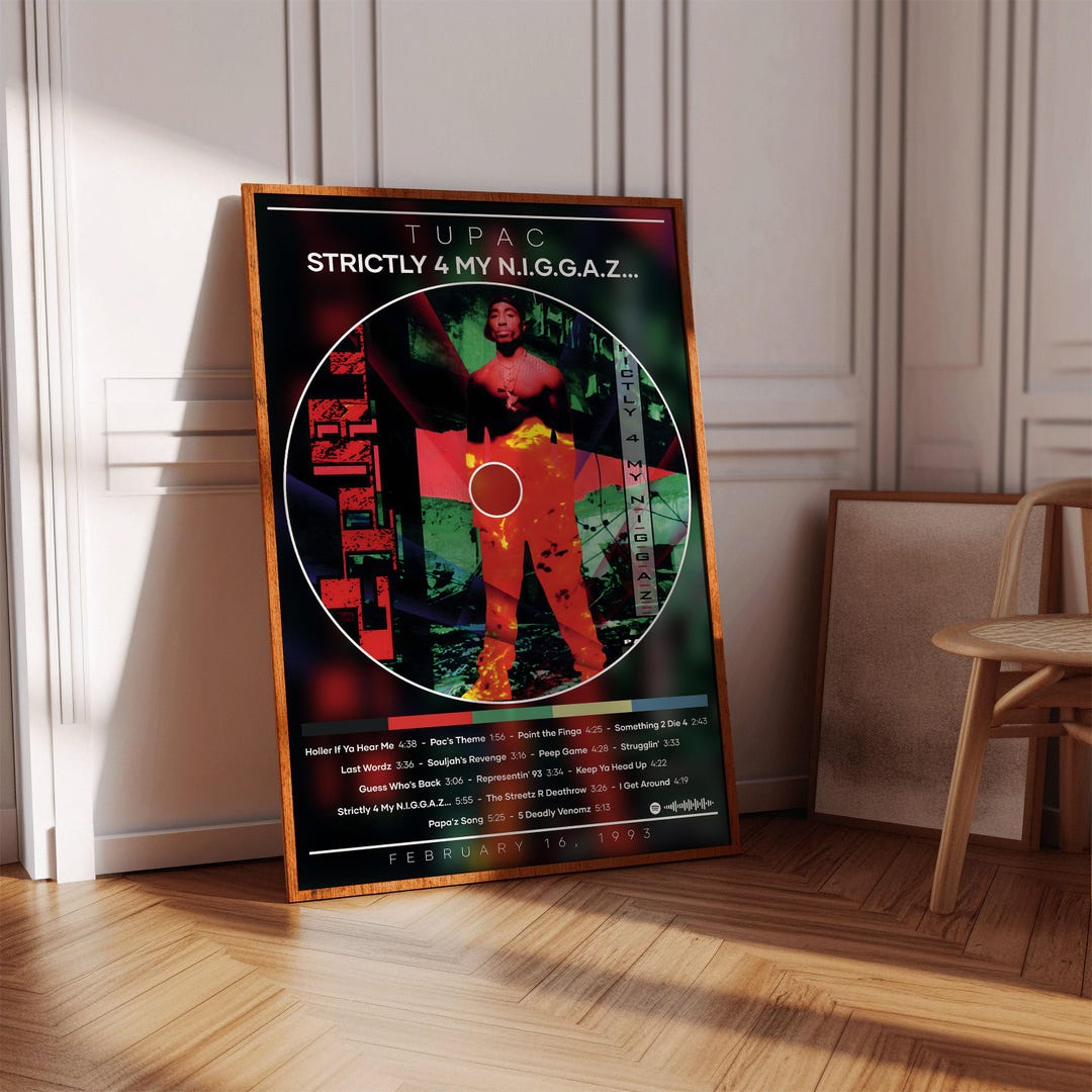 Tupac Poster | Strictly 4 My N.I.G.G.A.Z Poster | Album Poster Print ...