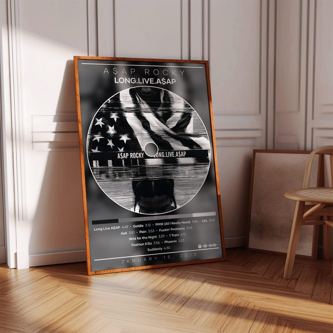 ASAP Rocky Poster Print | Long Live ASAP Poster | Album Poster Print ...