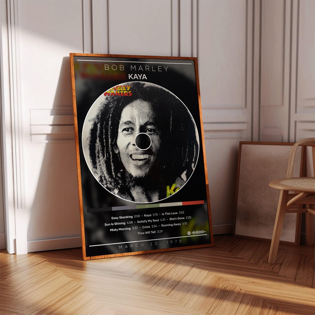 Bob Marley Poster | Kaya Poster | Album Poster Print | Album Cover ...