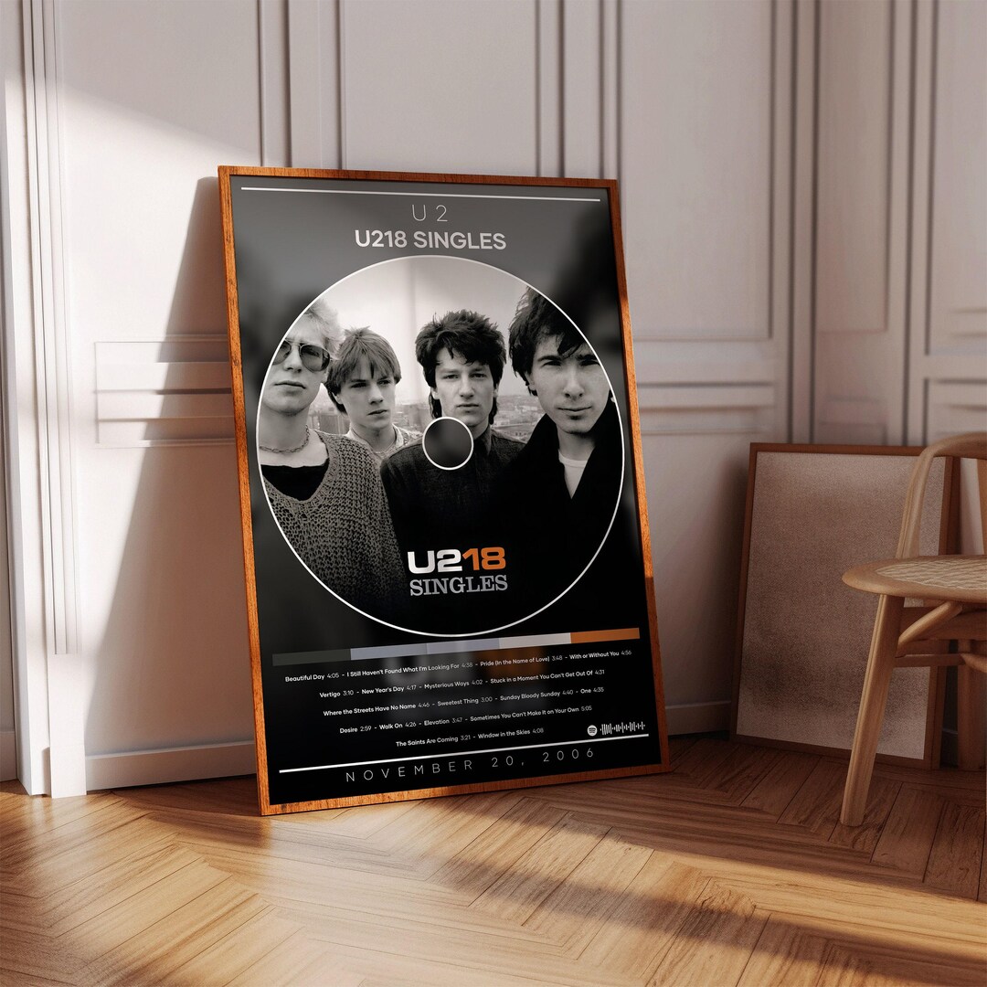 U2 Poster | U218 Singles Poster | Album Poster Print | Album Cover ...