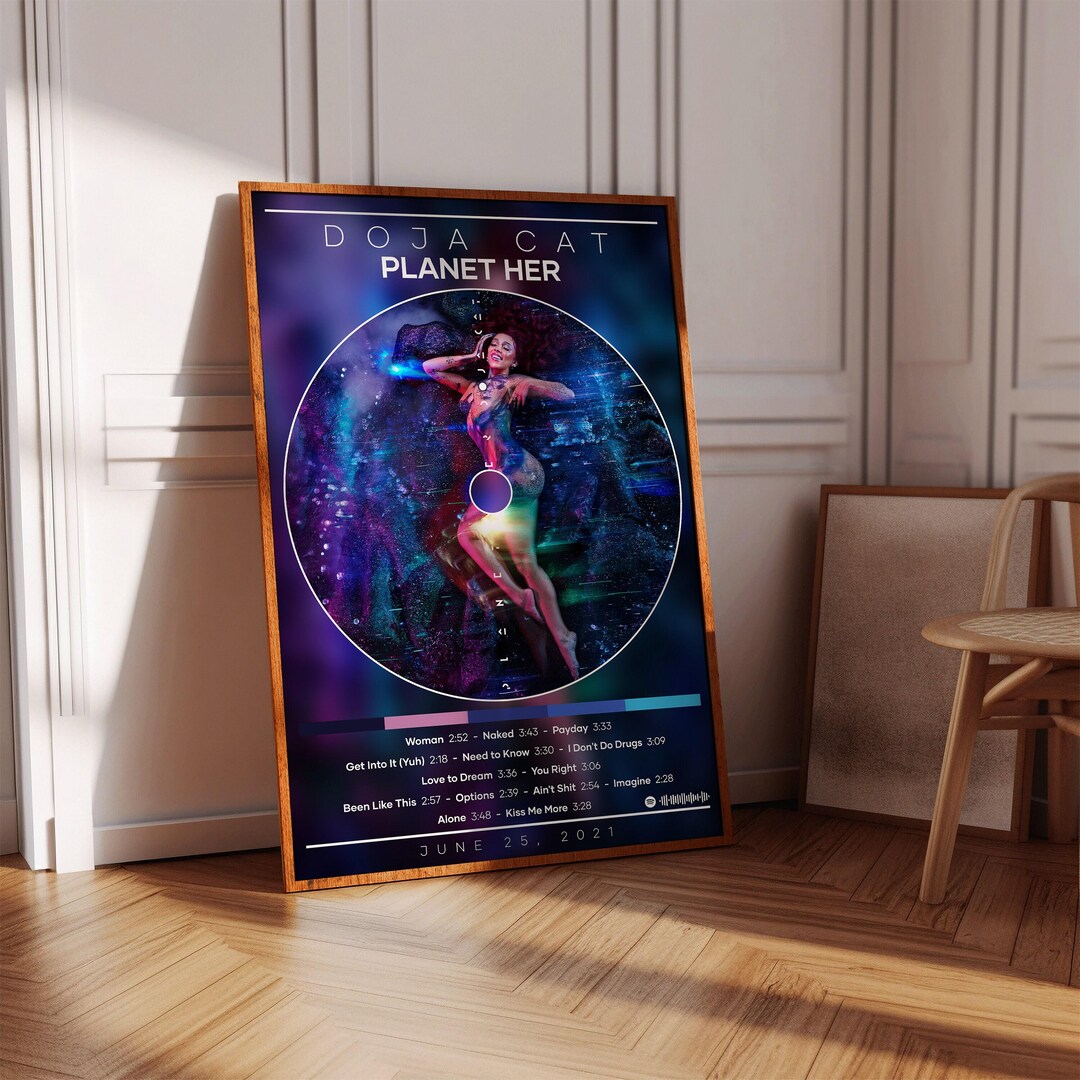Doja Cat Poster | Planet Her Poster | Album Poster Print | Album Cover Poster | Pop Music Poster ...