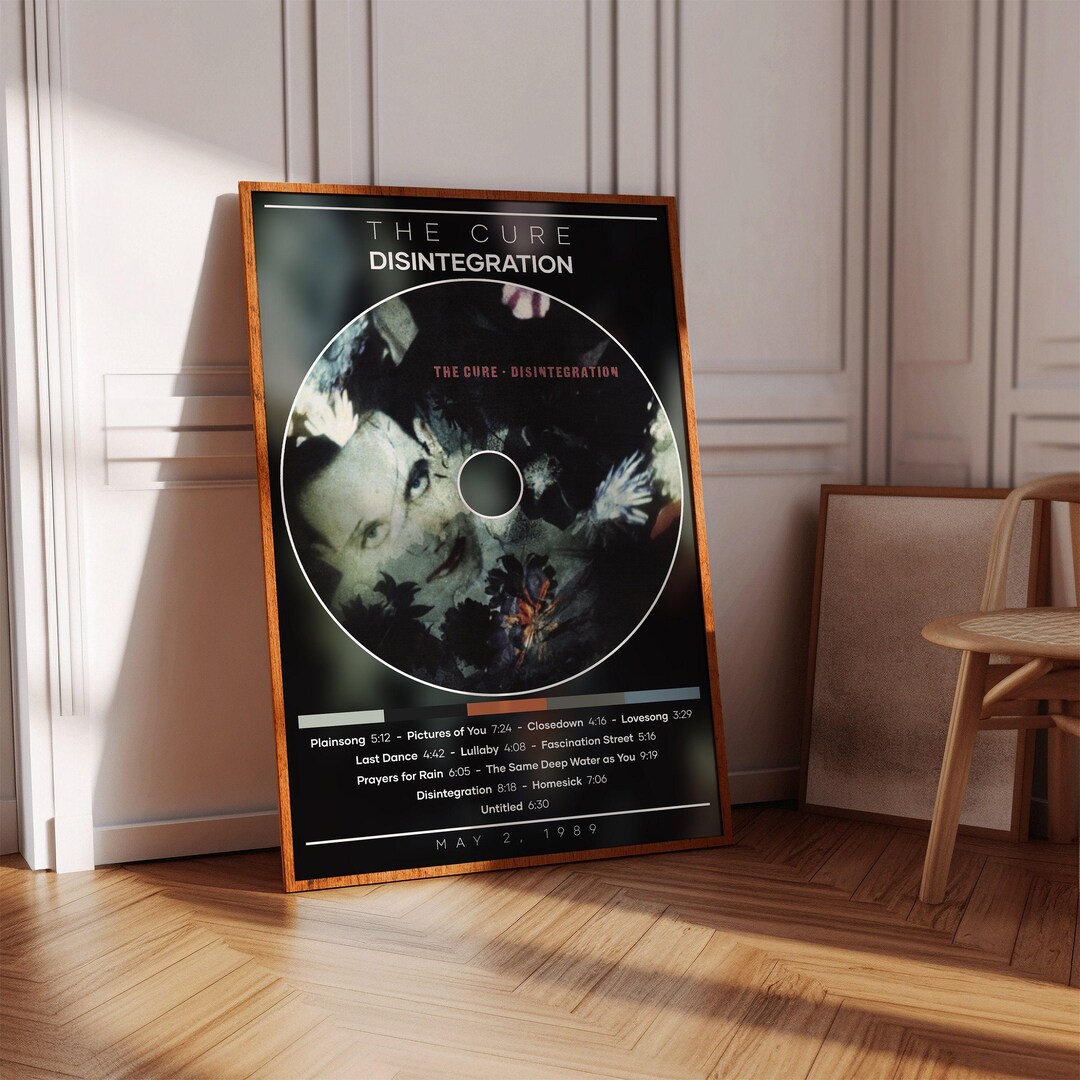 The Cure Poster | Disintegration Poster | Album Poster Print | Album ...