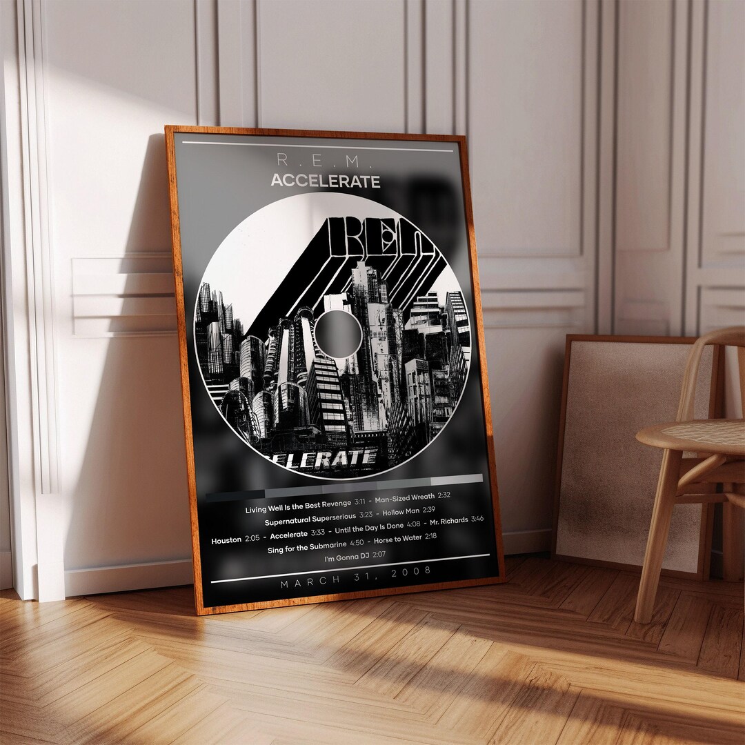 REM Poster | Accelerate Poster | Album Poster Print | Album Cover ...