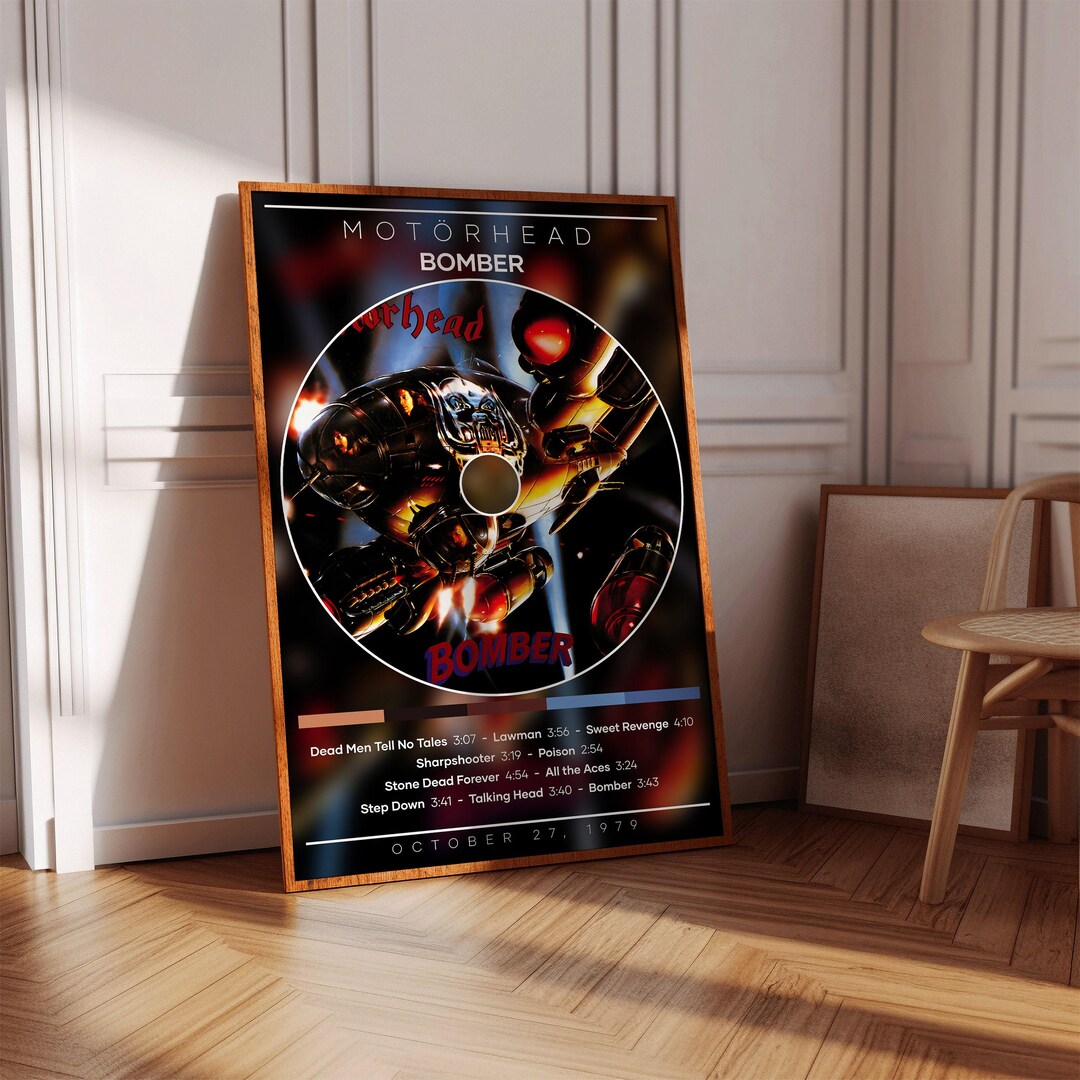 Motörhead Poster | Bomber Poster | Album Poster Print | Album Cover ...