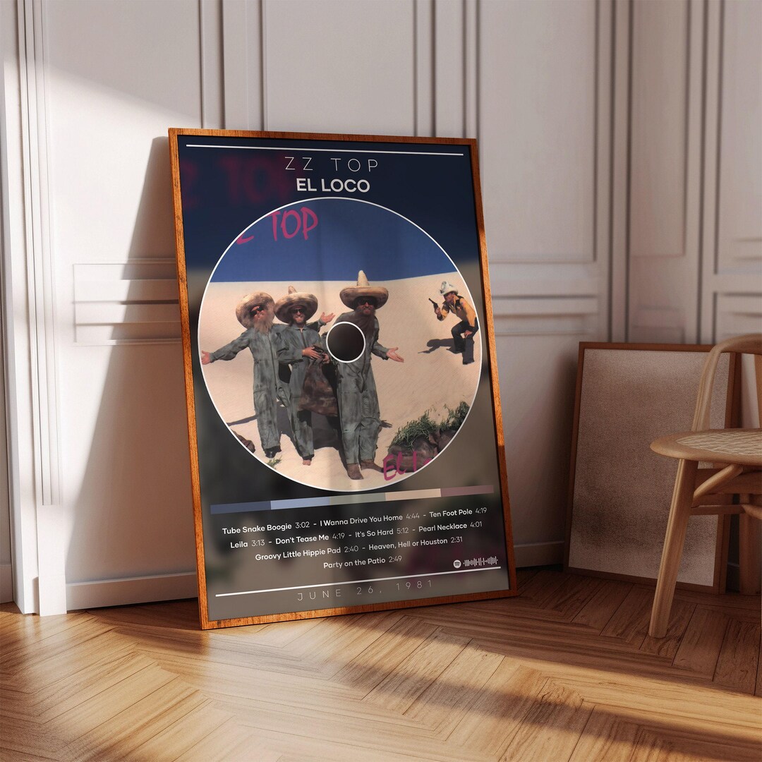 ZZ Top Poster | El Loco Poster | Album Poster Print | Album Cover ...