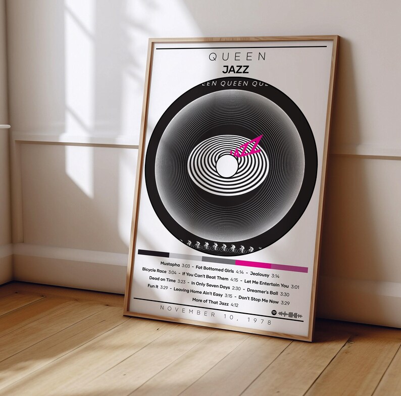 Queen Poster Jazz Poster Album Poster Print Album Cover Poster Rock ...