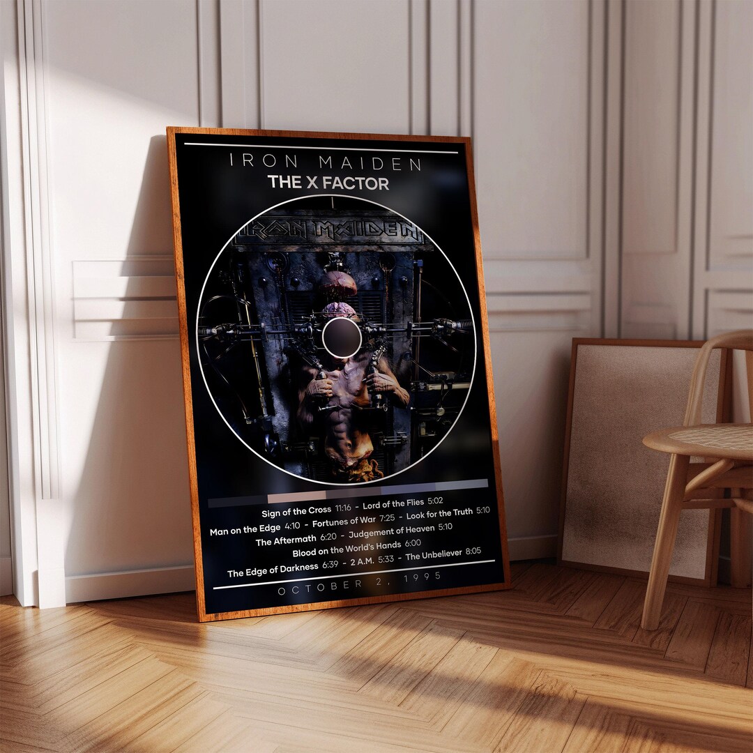 Iron Maiden Poster | the X Factor Poster | Album Poster Print | Album ...