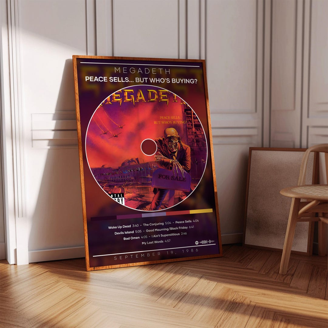 Megadeth Poster | Peace Sells but Who's Buying Poster | Album Poster ...