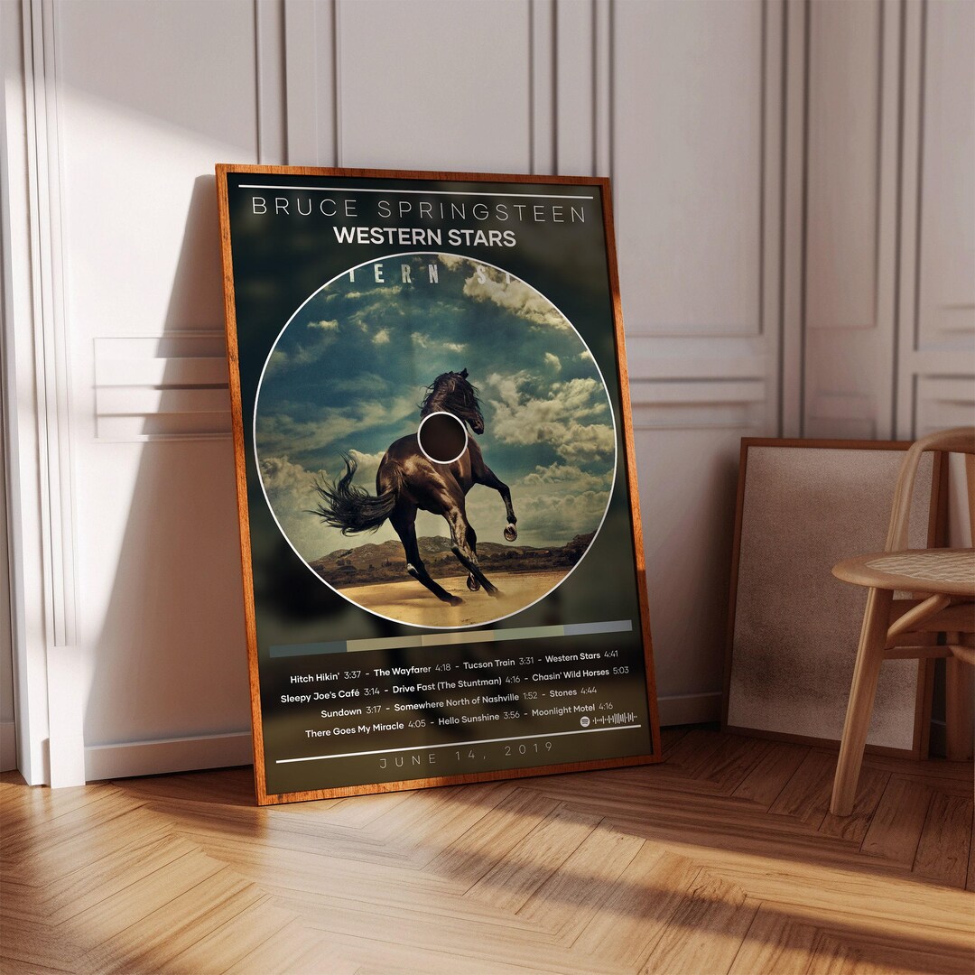 Bruce Springsteen Poster | Western Stars Poster | Album Poster Print ...