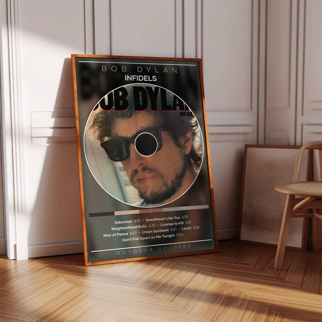 Bob Dylan Poster Print | Infidels Poster | Album Poster Print | Album ...
