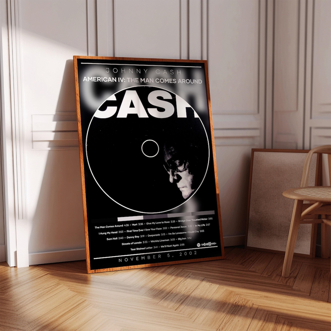 Johnny Cash Poster | American IV the Man Comes Around Poster | Album ...