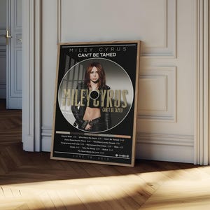 Miley Cyrus Poster | Can't Be Tamed Poster | Album Poster Print | Album ...