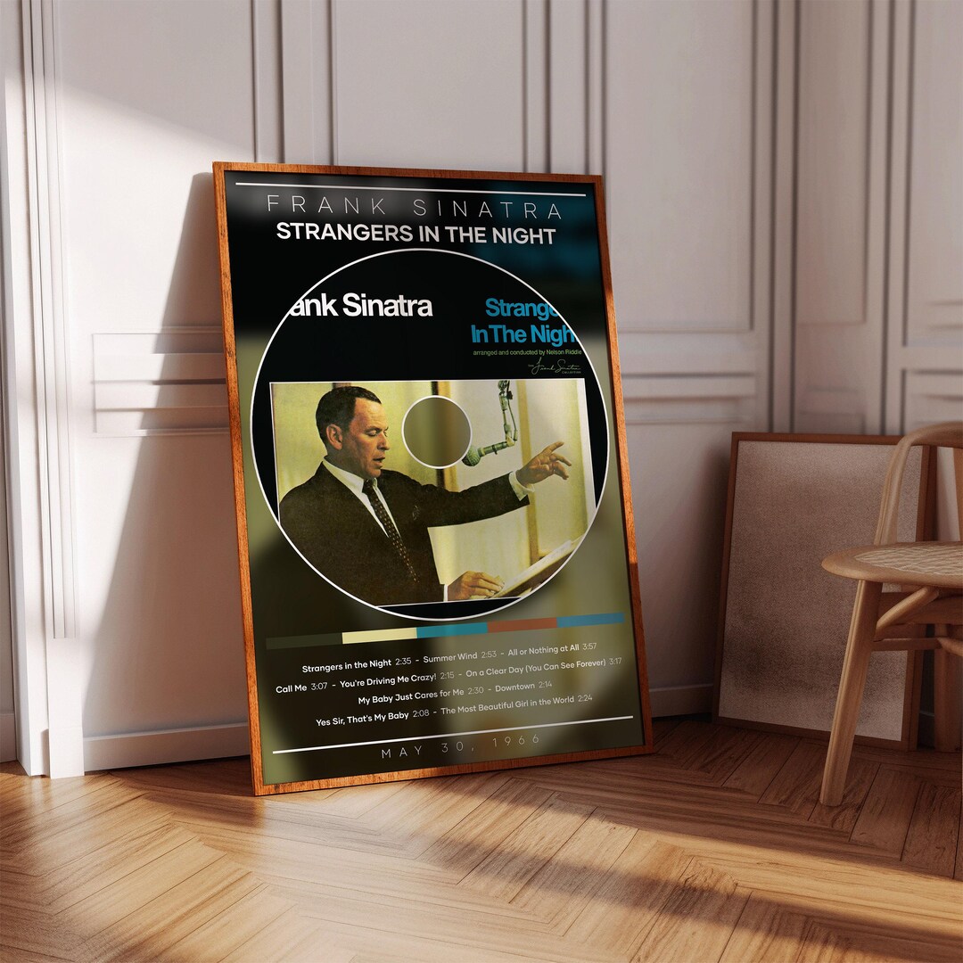 Frank Sinatra Poster | Strangers in the Night Poster | Album Poster ...