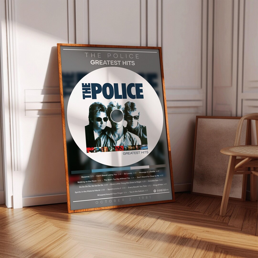 The Police Poster | Greatest Hits Poster | Album Poster Print | Album ...