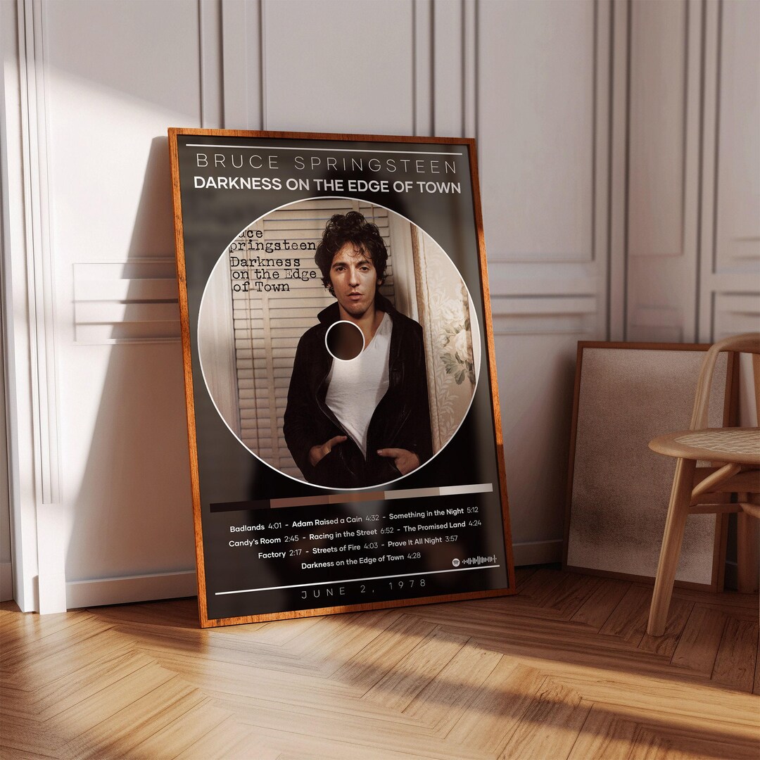 Bruce Springsteen Poster | Darkness on the Edge of Town Poster | Album ...