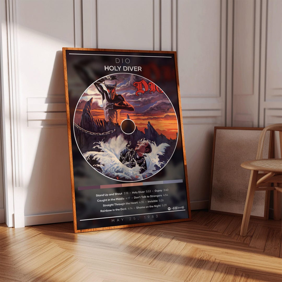 Dio Poster | Holy Diver Poster | Album Poster Print | Album Cover ...