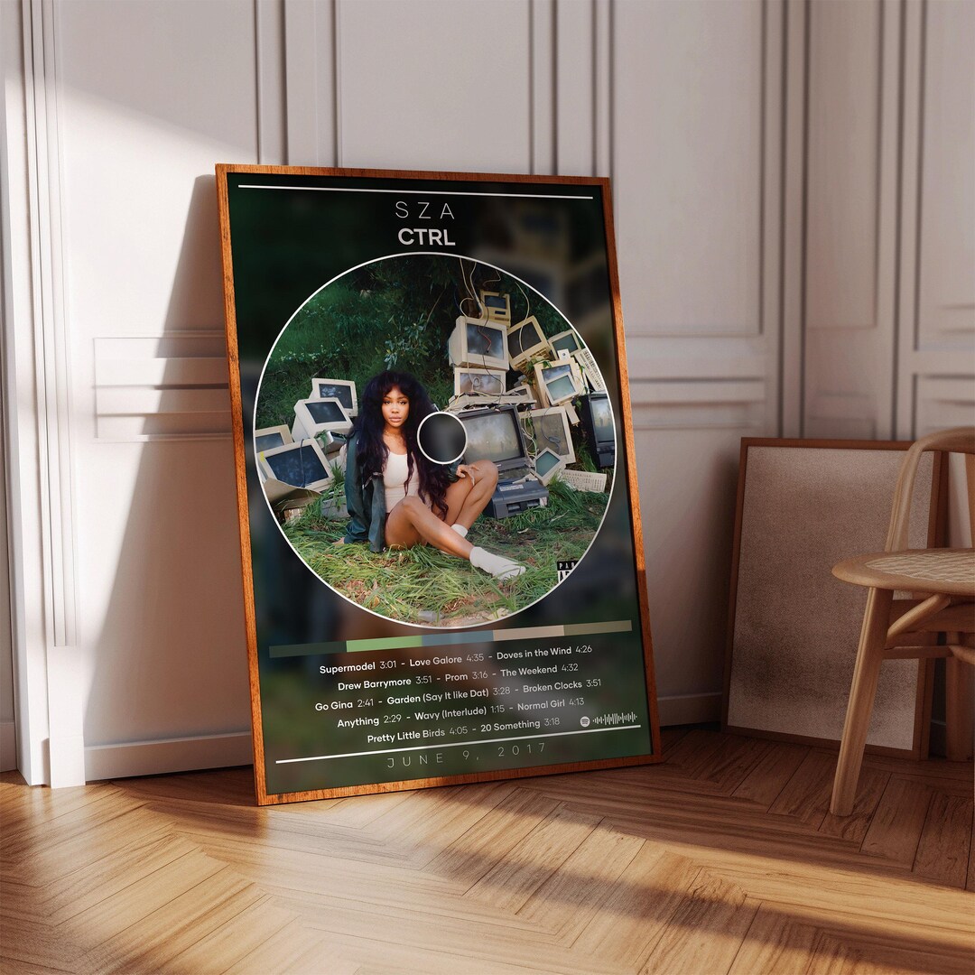 SZA Poster | Ctrl Poster | Album Poster Print | Album Cover Poster ...