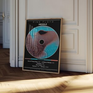 Pink Floyd Poster | Meddle Poster | Album Poster Print | Album Cover ...