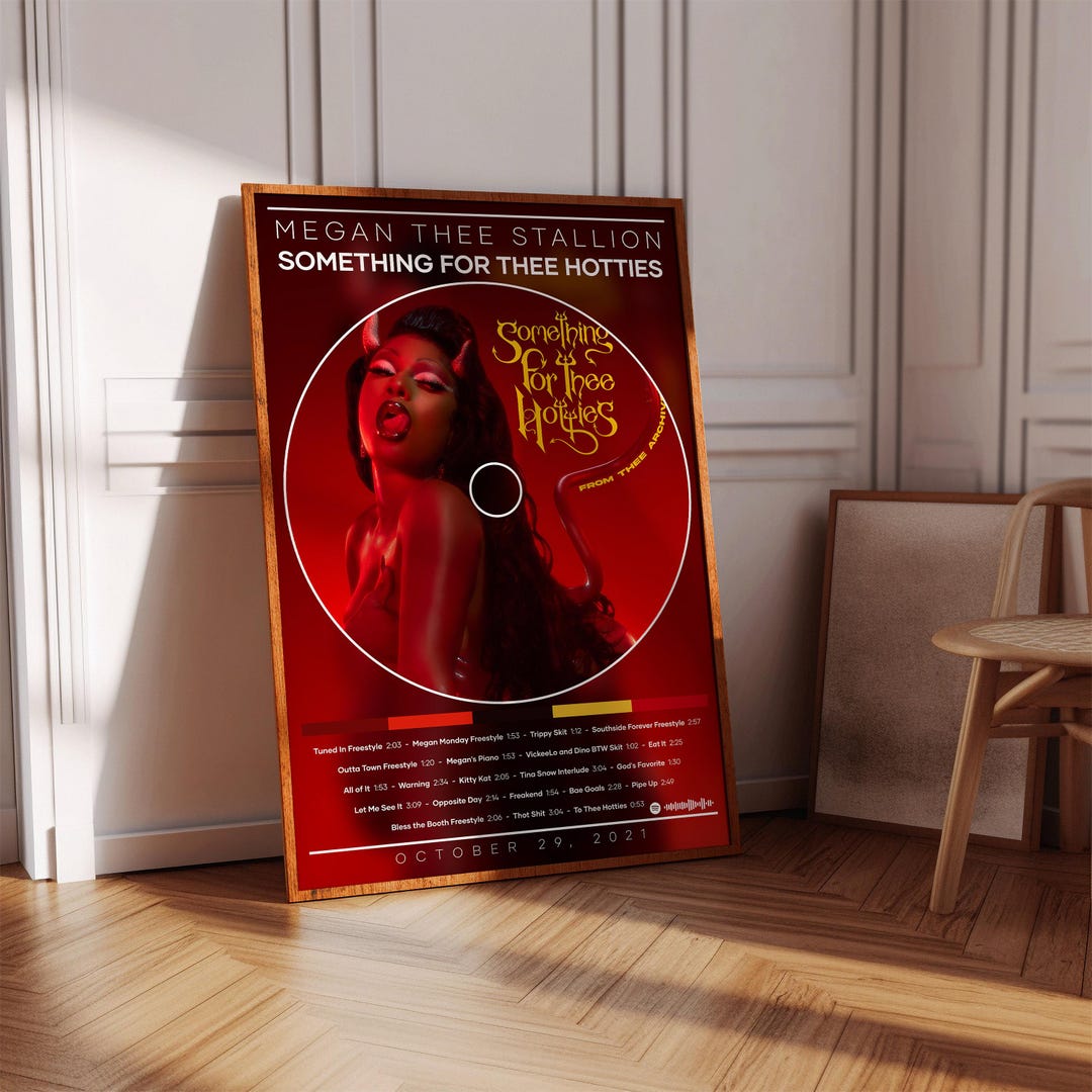 Megan Thee Stallion Poster | Something for Thee Hotties Poster | Album ...