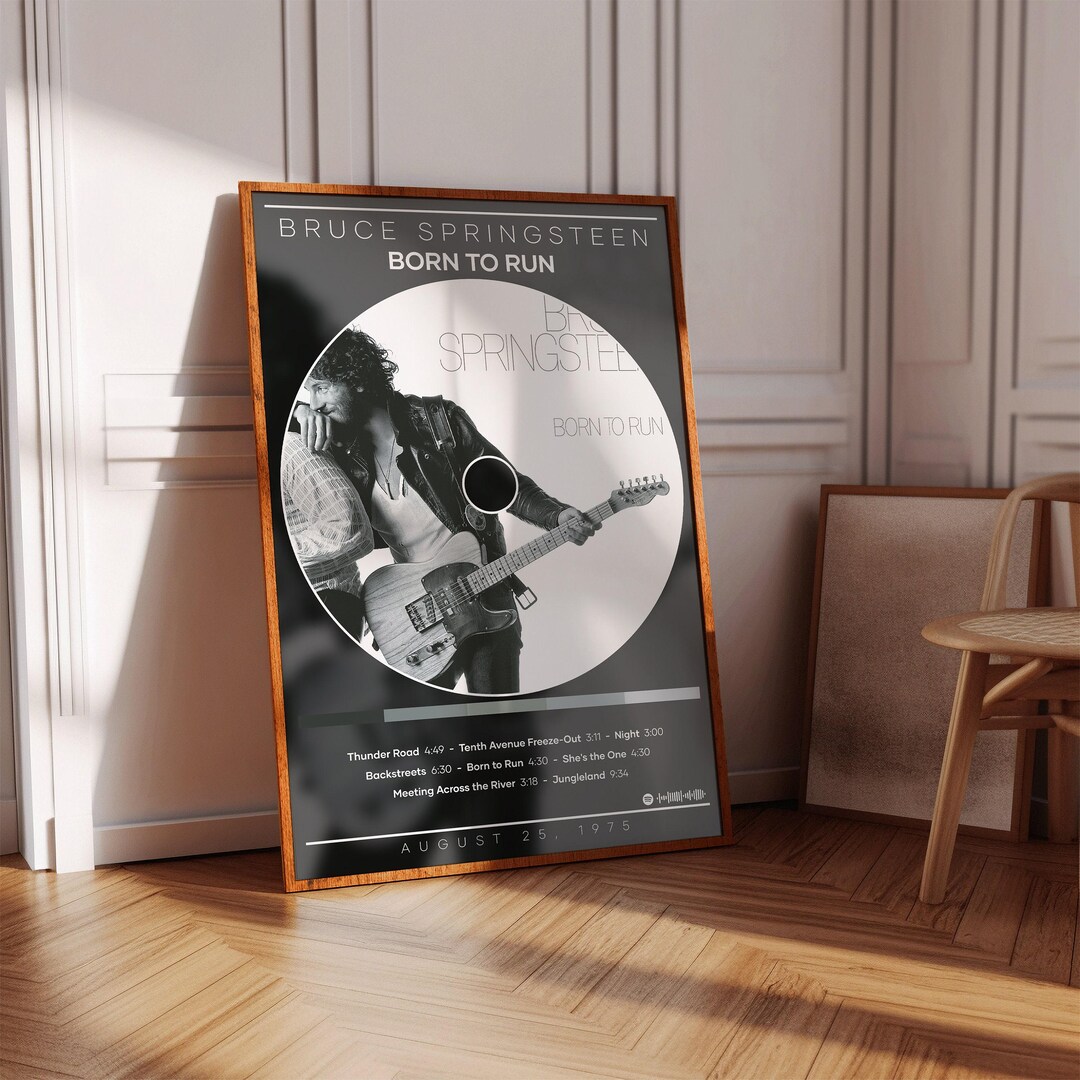 Bruce Springsteen Poster | Born to Run Poster | Album Poster Print ...